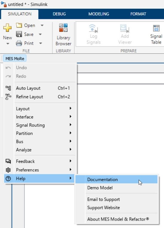 MES Model & Refactor (MoRe Support) - MES